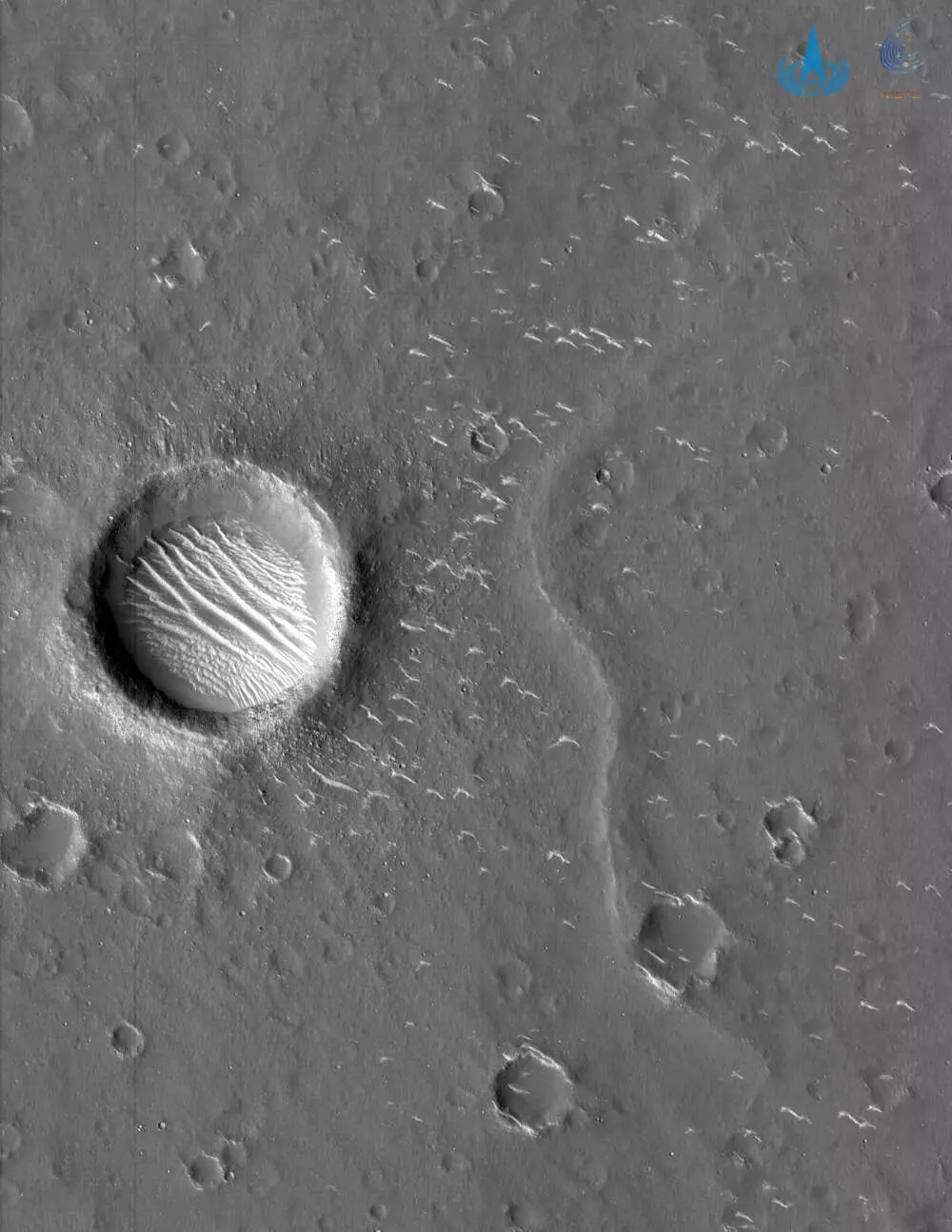 Tianwen-1 umphezulu Mars