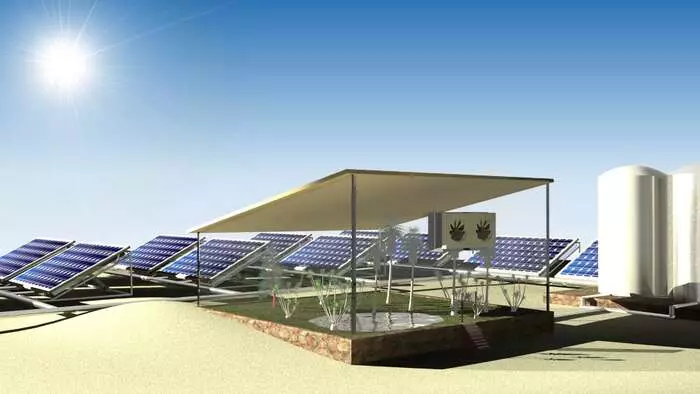 સોલાર સેલ વેસ્ટ હીટનો ઉપયોગ કરીને હવામાંથી પાણીનો સંગ્રહ કરે છે રણમાં પાલક ઉગાડે છે 1722_1