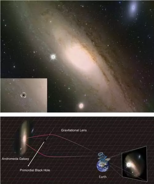 Tamsioji medžiaga gali būti sudaryta iš pirminių juodųjų skylių iš multivisatos 2271_1