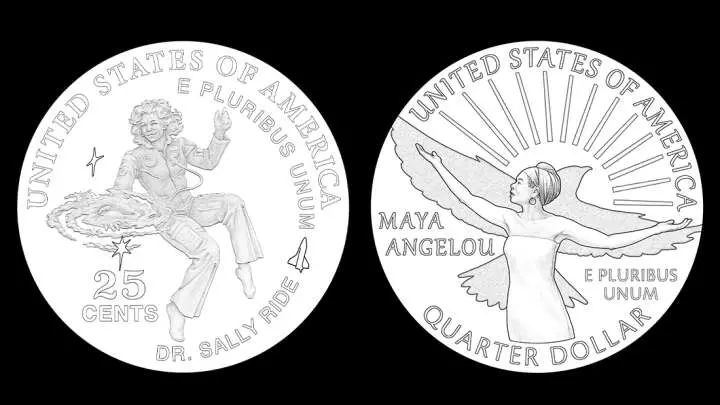 Astronaut Sally Ride dan Maya Angelou Menjadi Wanita Pertama yang Dihormati di US Quarters