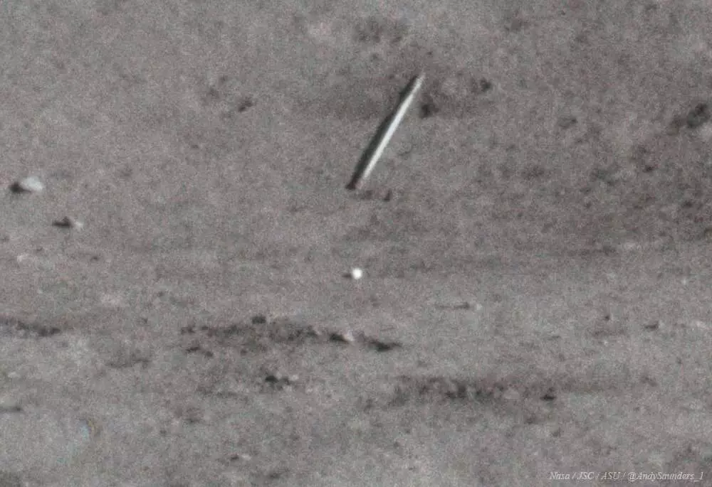 Halvtreds år senere er Alan Shepards golfbold blevet fundet på månen 2767_1