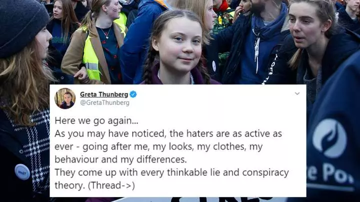 Greta Thunberg doskonale reaguje na internetowe trolle