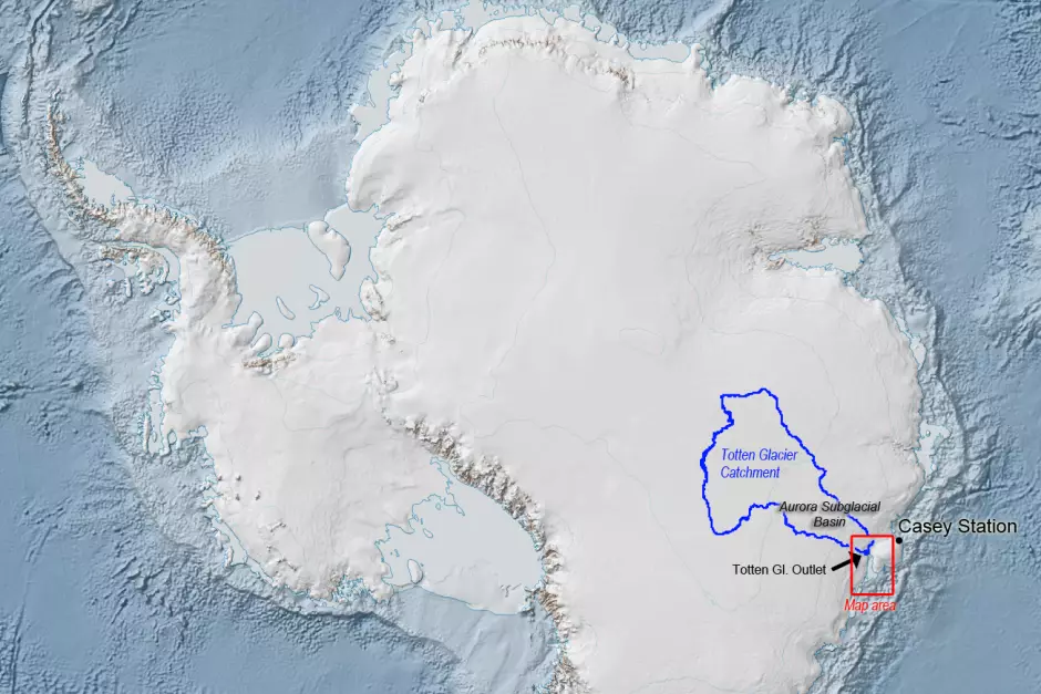 कोलोसल ईस्ट अंटार्कटिक ग्लेशियर बिना किसी वापसी के बिंदु पर वापस लौट रहा है 3166_2