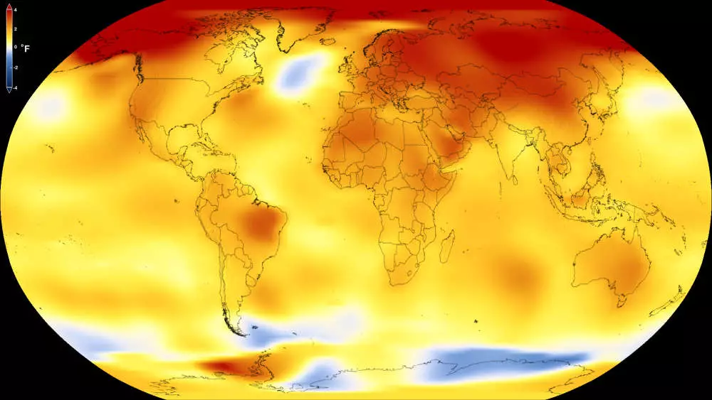 NASA NA NOAA Tangaza ko 2017 Yabaye Umwe Mubihe Bishyushye Kuva Records Yatangira