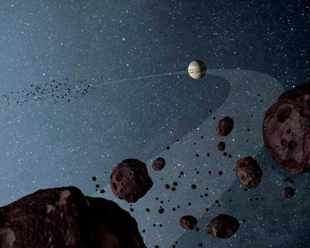 Dem Jupiter seng mysteriéis Hierkonft a Rees op d'Sonn vun Asteroiden opgedeckt 3450_1