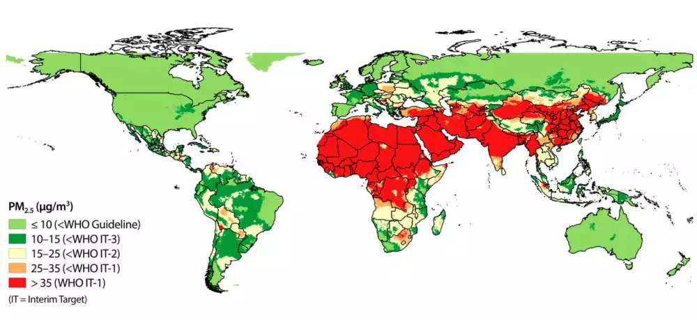 Más del 95 por ciento del mundo está respirando aire inseguro 3851_1