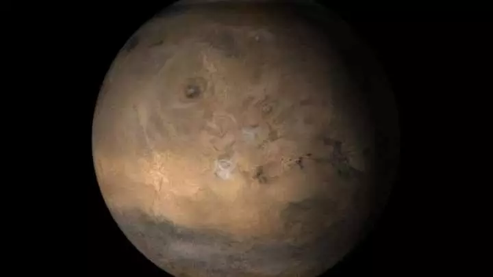 Масіўнае вывяржэнне вулкана можа перакуліць Марс