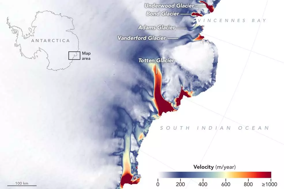 La costa una vez estable de la Antártida se ve cada vez más jodida 4601_1