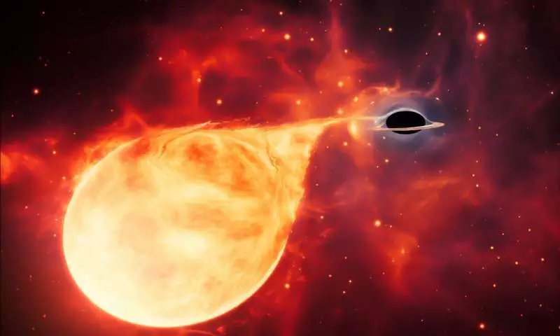 Astronomii prind un tip rar de gustare la mijloc cu gaura neagră 5893_2