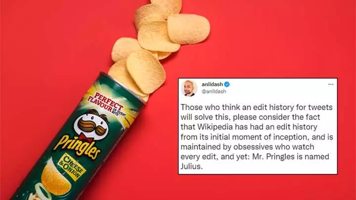 En liknelse om redigeringsknappen: Sagan om Julius Pringles
