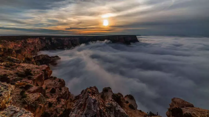 Ez az időzített videó a Grand Canyonról lélegzetelállító