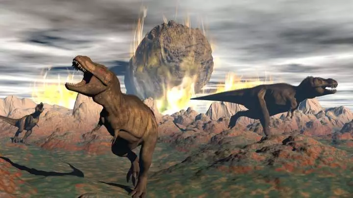 Dinosauroak hiltzen dituen asteroideak ziurrenik 100.000 urtez igo zuen Lurraren tenperatura