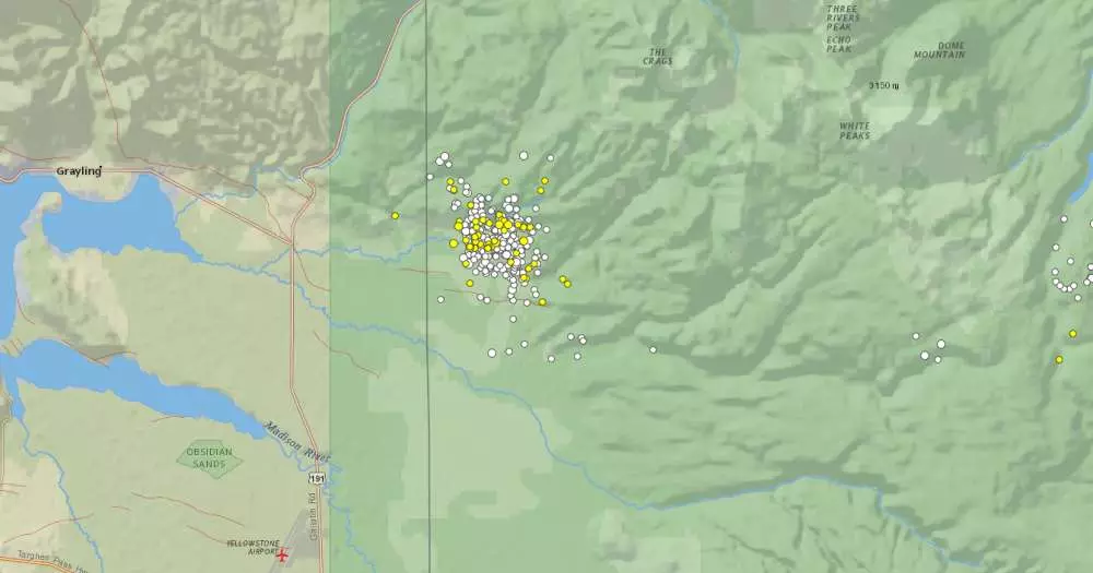 მიწისძვრის Swarm at Yellowstone მიმდინარეობს ბევრად უფრო დიდხანს, ვიდრე მოსალოდნელია 8141_1