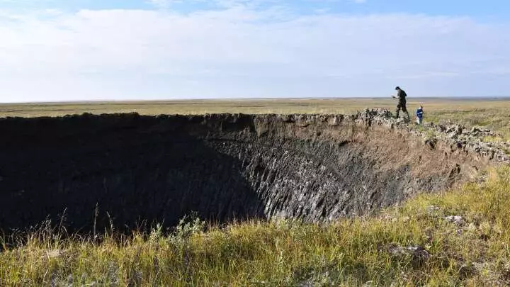 Sibire buvo susprogdintas milžiniškas krateris