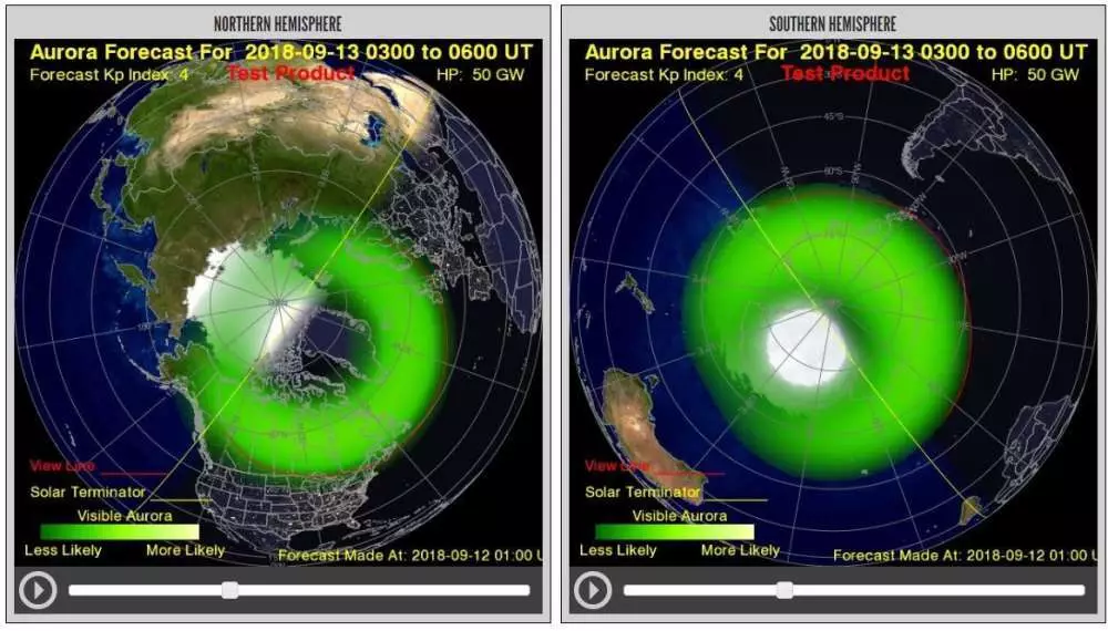 Auroras wat hierdie week in die VSA en Australië gesien word terwyl die aarde deur 'n sonstorm getref word 973_2